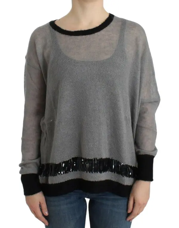 Costume National Embellished Asymmetric Sweater