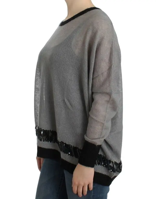 Costume National Embellished Asymmetric Sweater