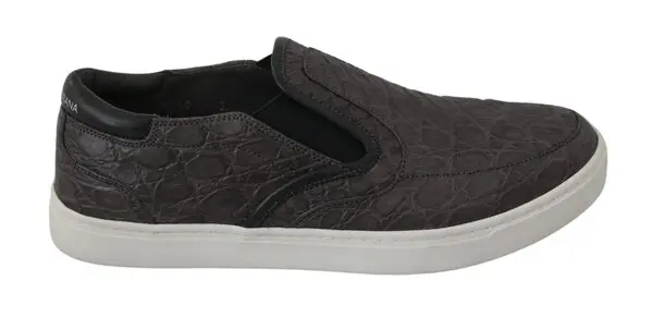 Dolce & Gabbana Caiman Leather Loafers