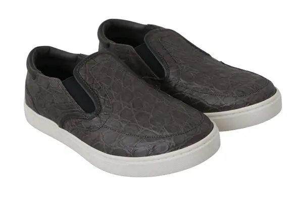 Dolce & Gabbana Caiman Leather Loafers