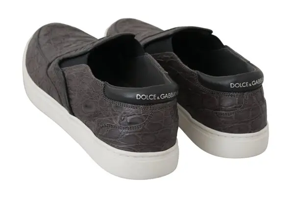 Dolce & Gabbana Caiman Leather Loafers