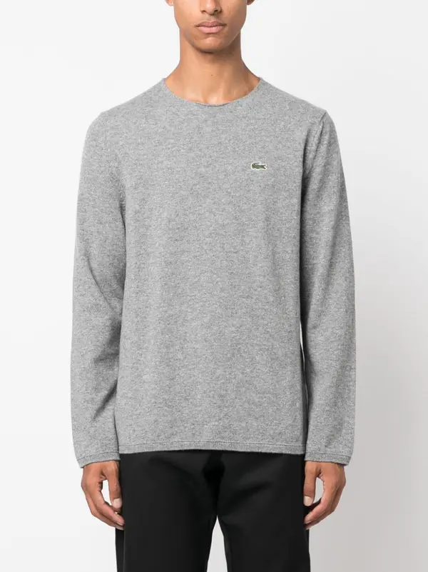 Comme Des Garçons Intarsia-knit Logo Wool Jumper