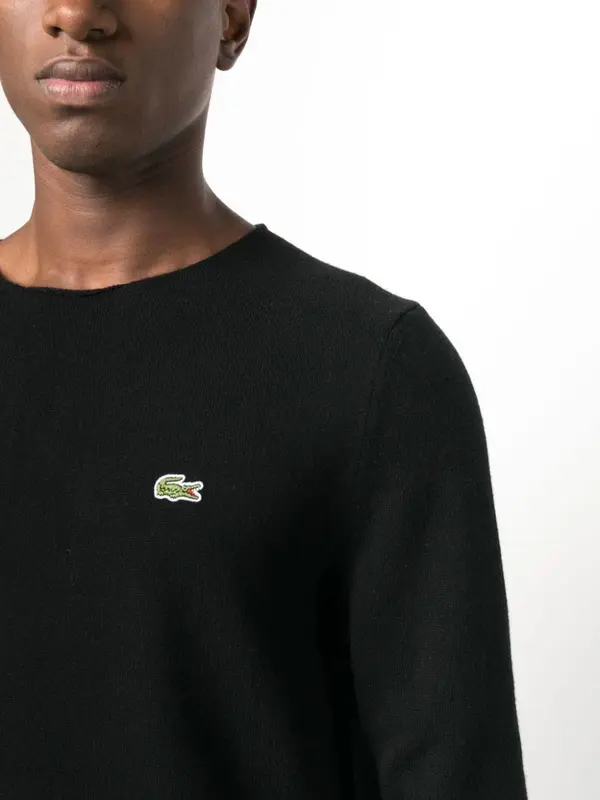 Comme Des Garçons Intarsia-knit Logo Wool Jumper