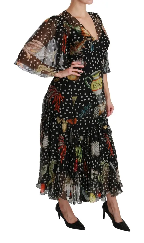 Dolce & Gabbana Printed A-line Maxi Dress