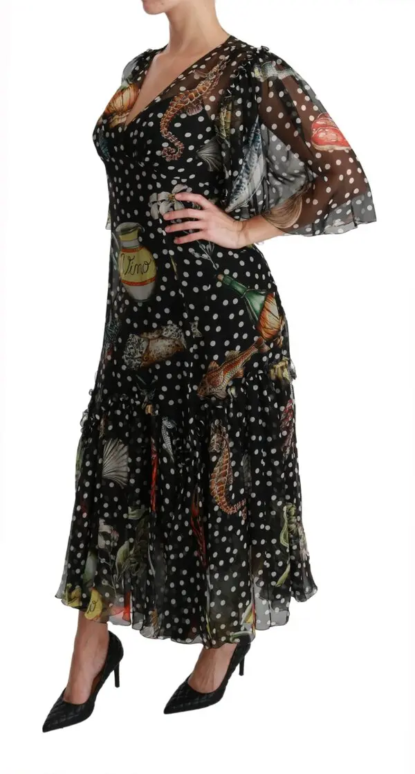 Dolce & Gabbana Printed A-line Maxi Dress