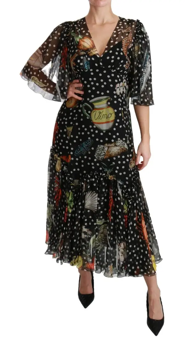 Dolce & Gabbana Printed A-line Maxi Dress