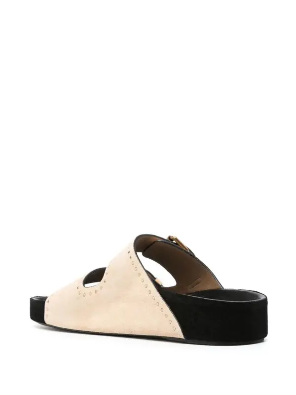 Isabel Marant Étoile Lennyo Studded Slides - Toffee