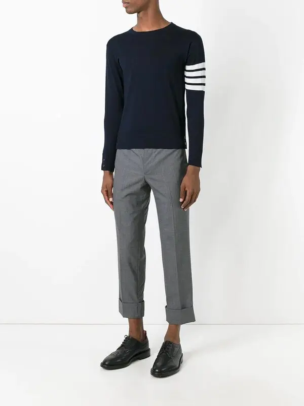 Thom Browne 4-bar Merino Pullover - Navy
