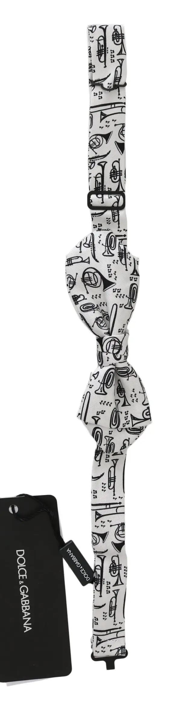Dolce & Gabbana Instruments Print Bow Tie - White