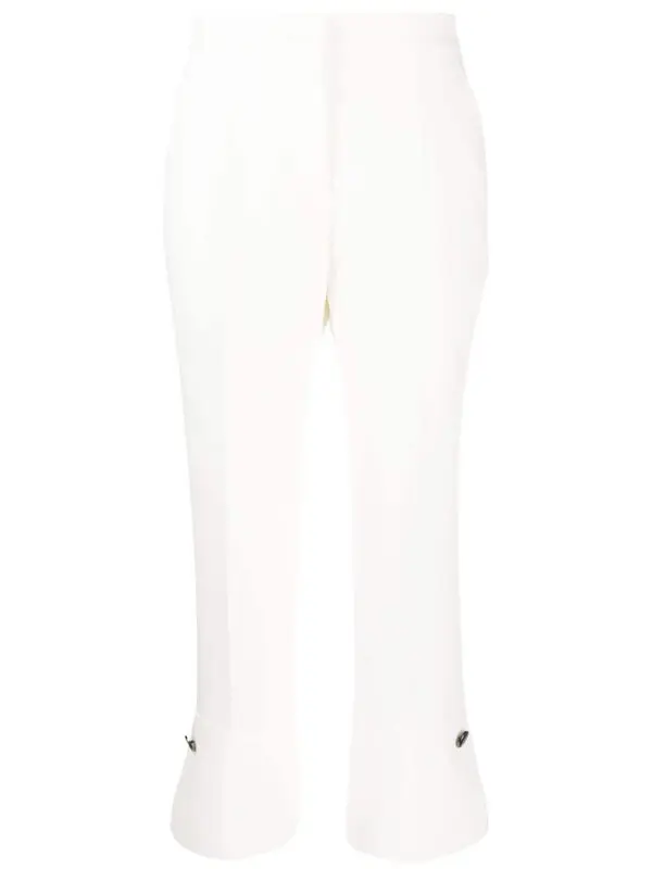 MSGM Pressed-crease High-waisted Trousers