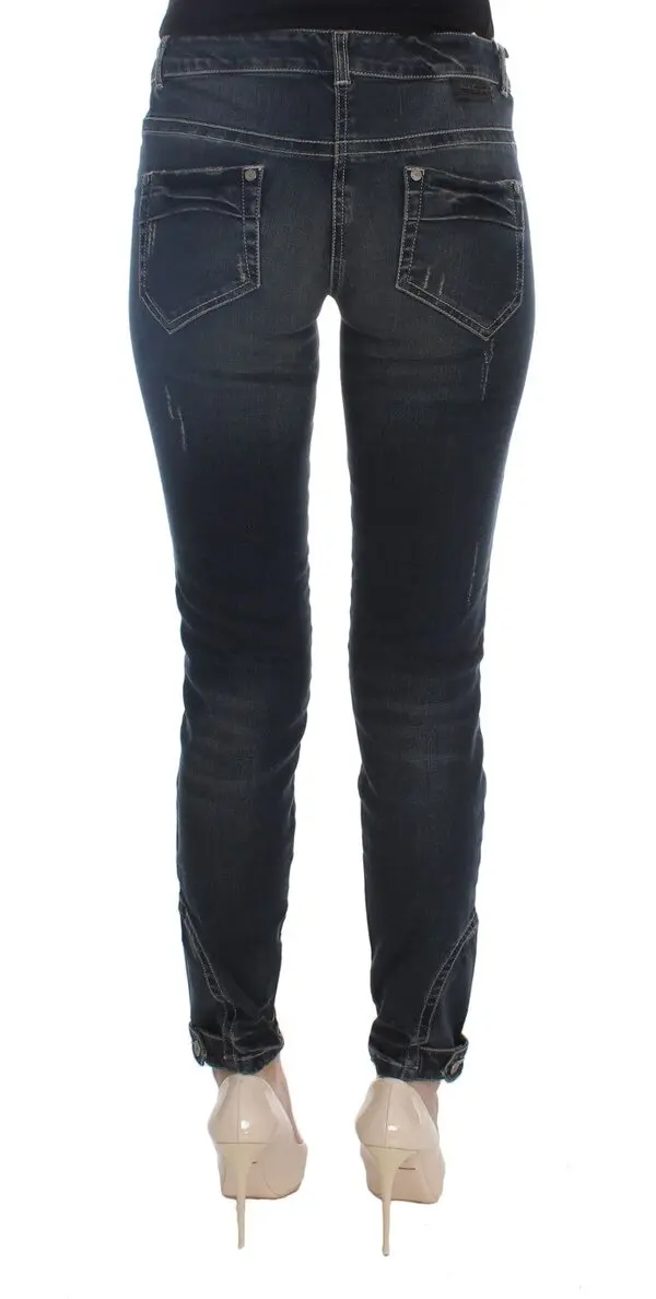 Ermanno Scervino Cotton Blend Slim Fit Jeans