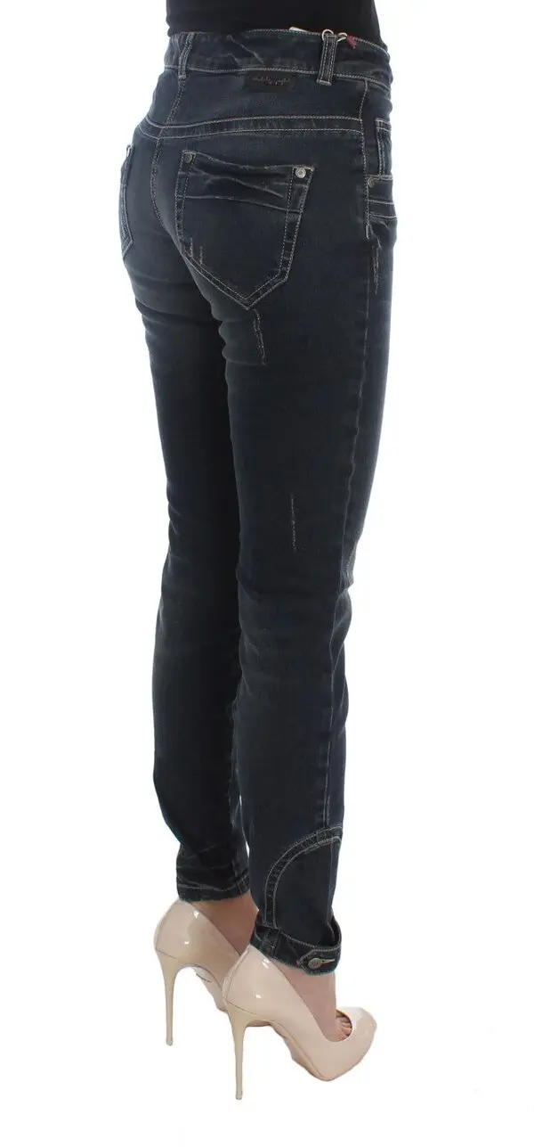 Ermanno Scervino Cotton Blend Slim Fit Jeans