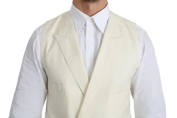 Dolce & Gabbana Waistcoat Formal Wool Vest