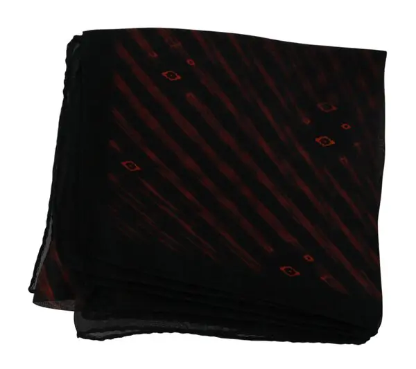 Costume National Orange 100% Silk Branded Scarf