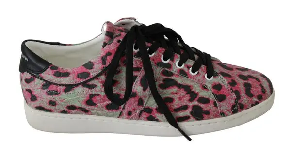 Dolce & Gabbana Leopard Print Leather Sneakers