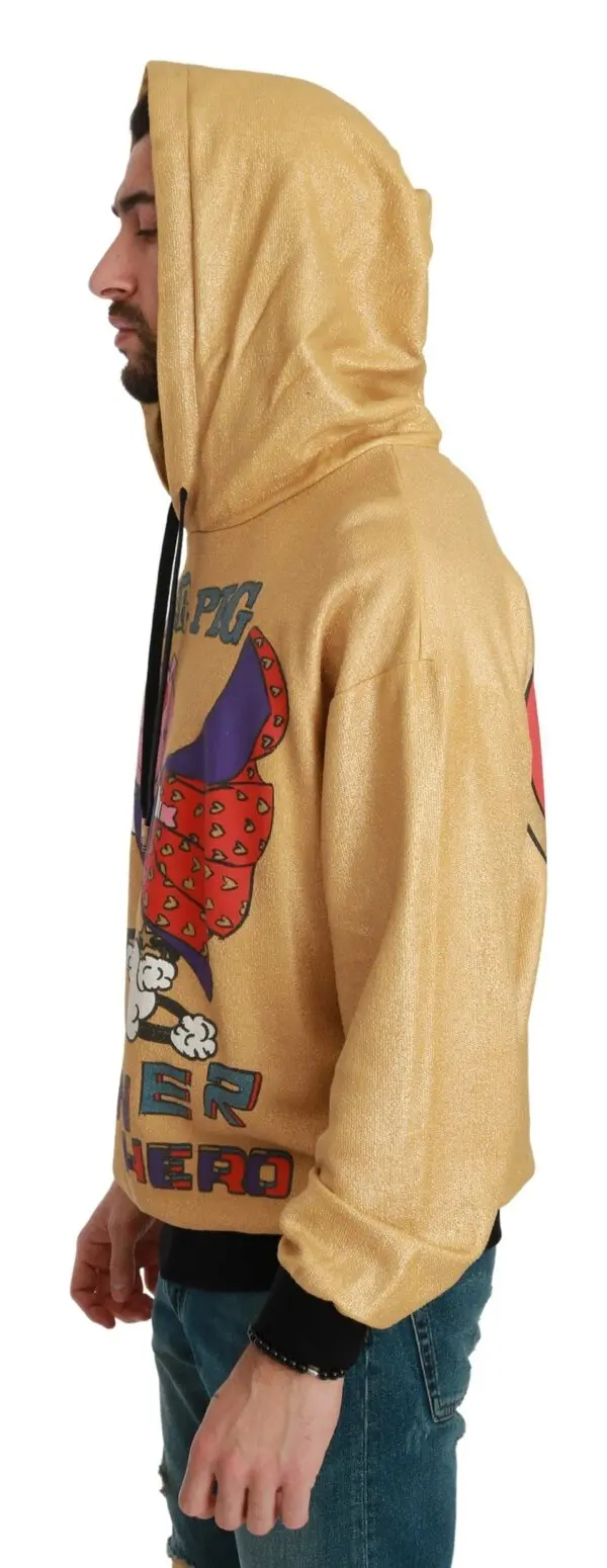 Dolce & Gabbana Pig Of The Year Hooded Sweater - Gold