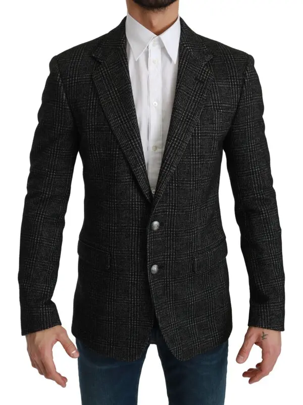 Dolce & Gabbana Plaid Check Slim Fit Jacket Blazer