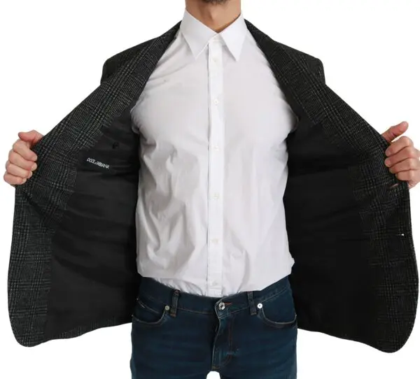 Dolce & Gabbana Plaid Check Slim Fit Jacket Blazer