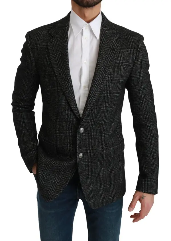 Dolce & Gabbana Plaid Check Slim Fit Jacket Blazer