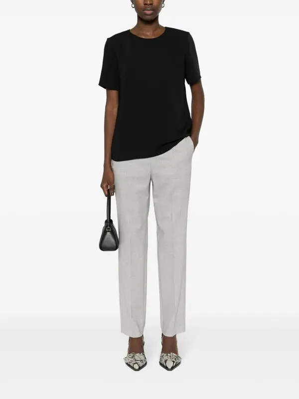 PAROSH High-waisted Tailored Trousers - Grigio