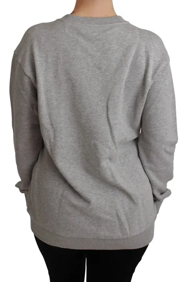 Dolce & Gabbana Crew Neck Cotton Pullover Sweater