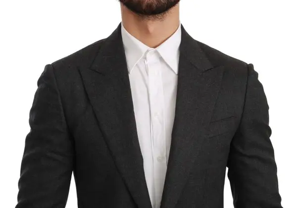 Dolce & Gabbana Napoli Slim Fit Wool Blazer - Gray