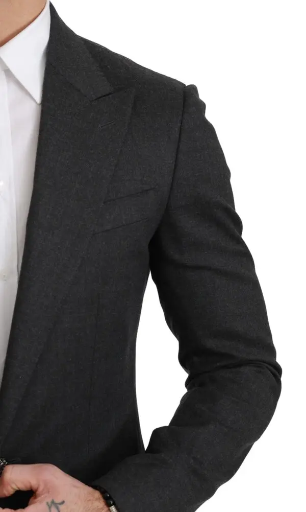 Dolce & Gabbana Napoli Slim Fit Wool Blazer - Gray