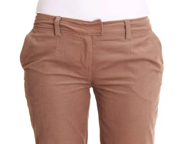 Costume National Cnc Cropped Corduroy Pants - Brown