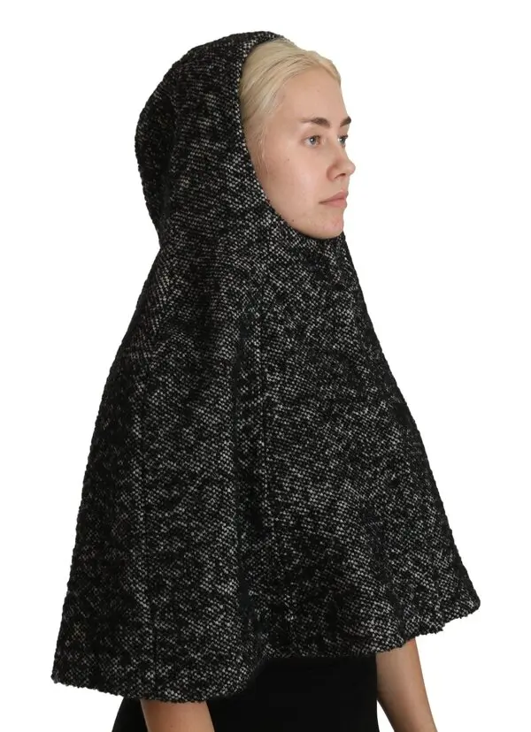 Dolce & Gabbana Tweed Wool Kaftan Cape
