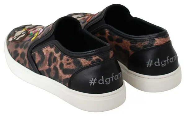 Dolce & Gabbana Leopard Print Leather Loafers