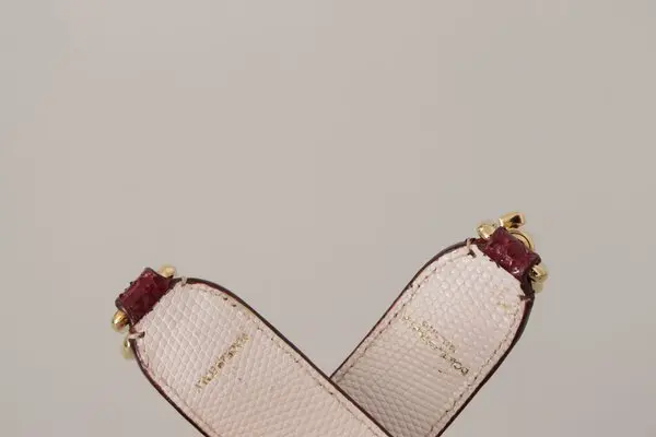 Dolce & Gabbana Leather Shoulder Strap With Crystals