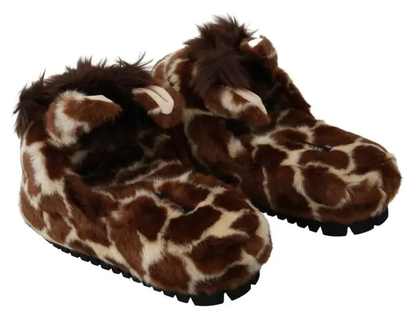 Dolce & Gabbana Giraffe Slippers