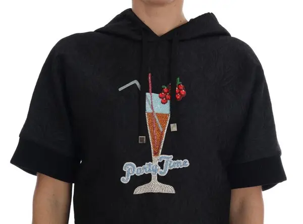 Dolce & Gabbana Fairy Tale Crystal Hooded Sweater