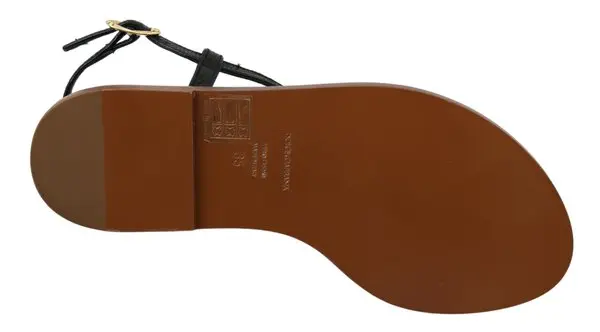 Dolce & Gabbana Leather Thong Sandals
