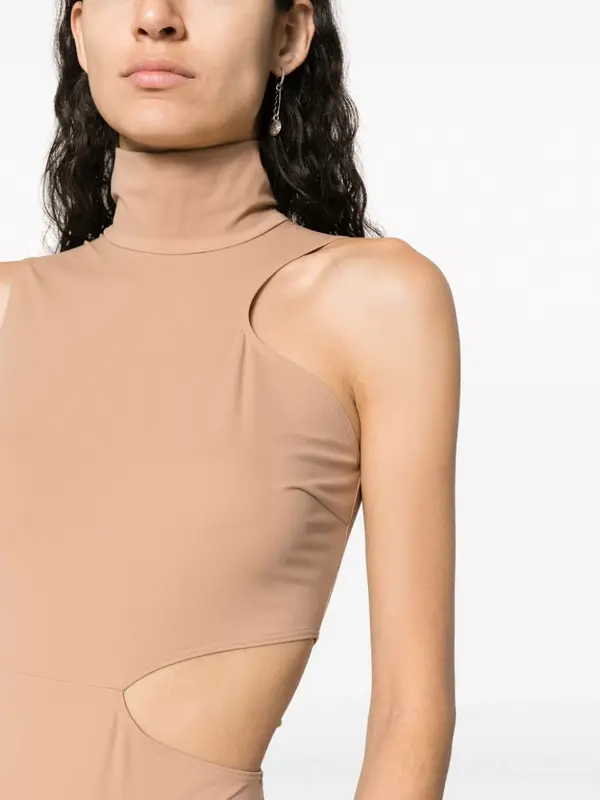 Wolford High-neck Cut-out Body - Nude