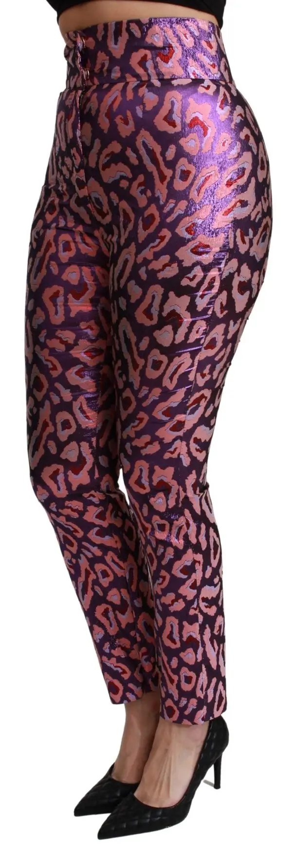 Dolce & Gabbana Patterned High-waist Cropped Pants