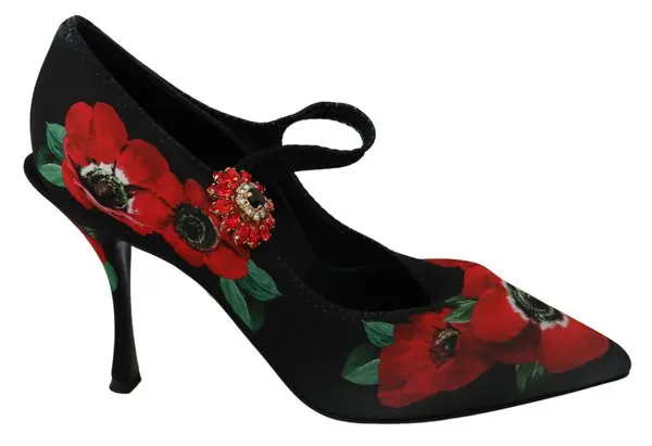 Dolce & Gabbana Floral Mary Janes Pumps