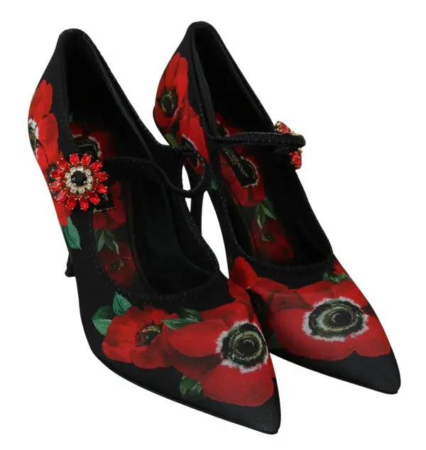 Dolce & Gabbana Floral Mary Janes Pumps