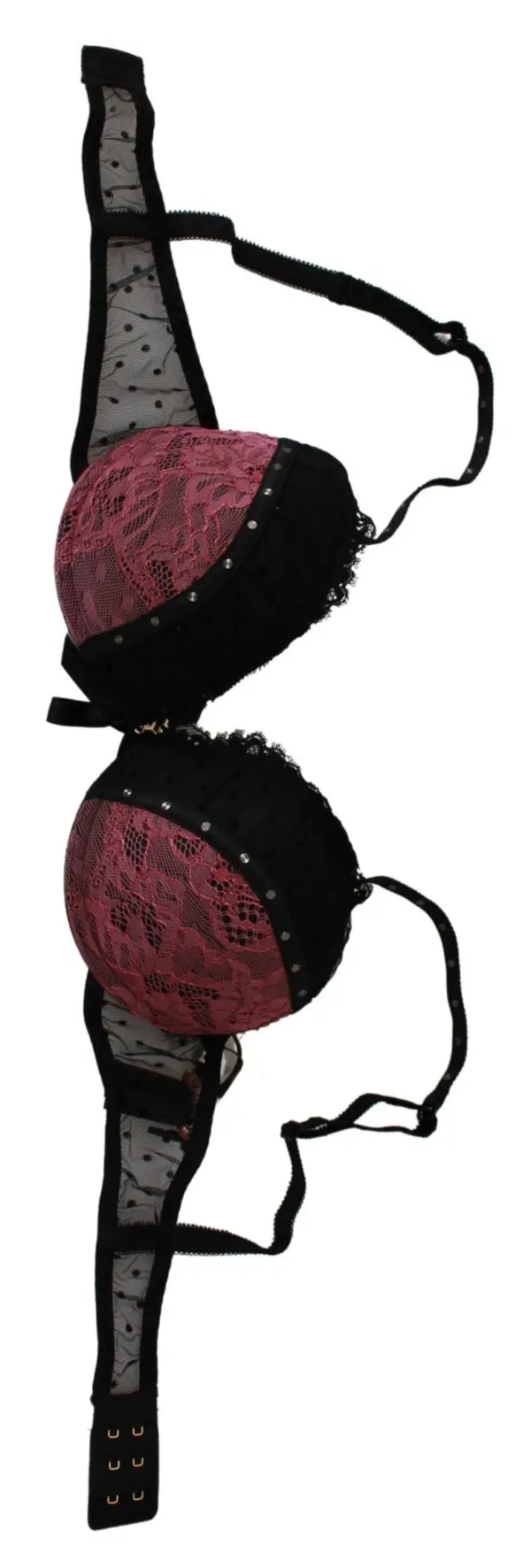 Roberto Cavalli Pink Lace Push Up Bra Underwear