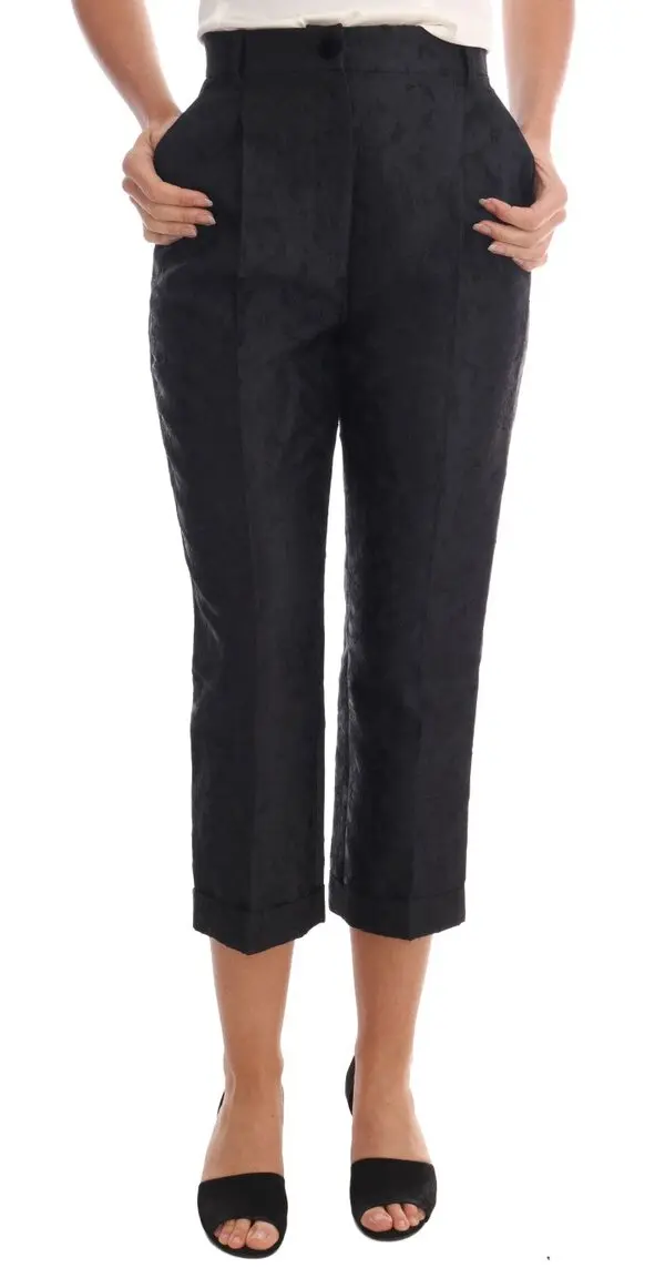 Dolce & Gabbana Floral Brocade Capri
