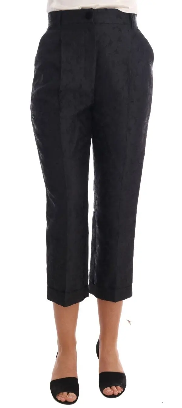 Dolce & Gabbana Floral Brocade Capri