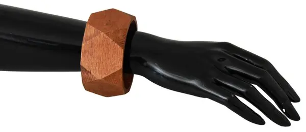 Costume National Wood Branded Bracelet