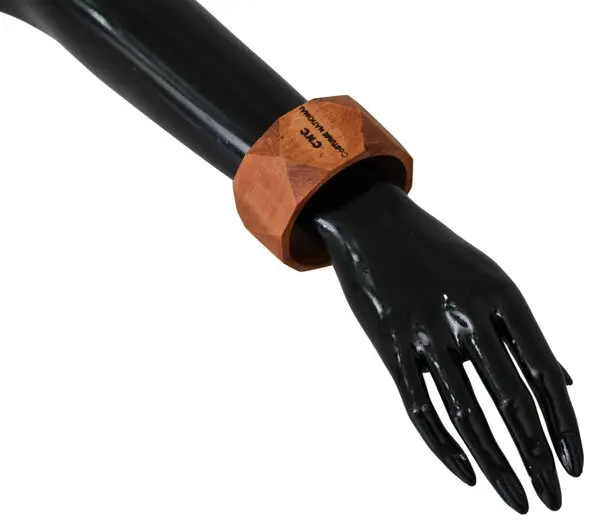 Costume National Wood Branded Bracelet