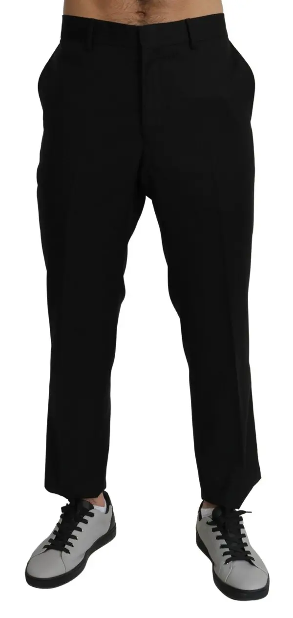 Dolce & Gabbana Cotton Wool Formal Dress Pants