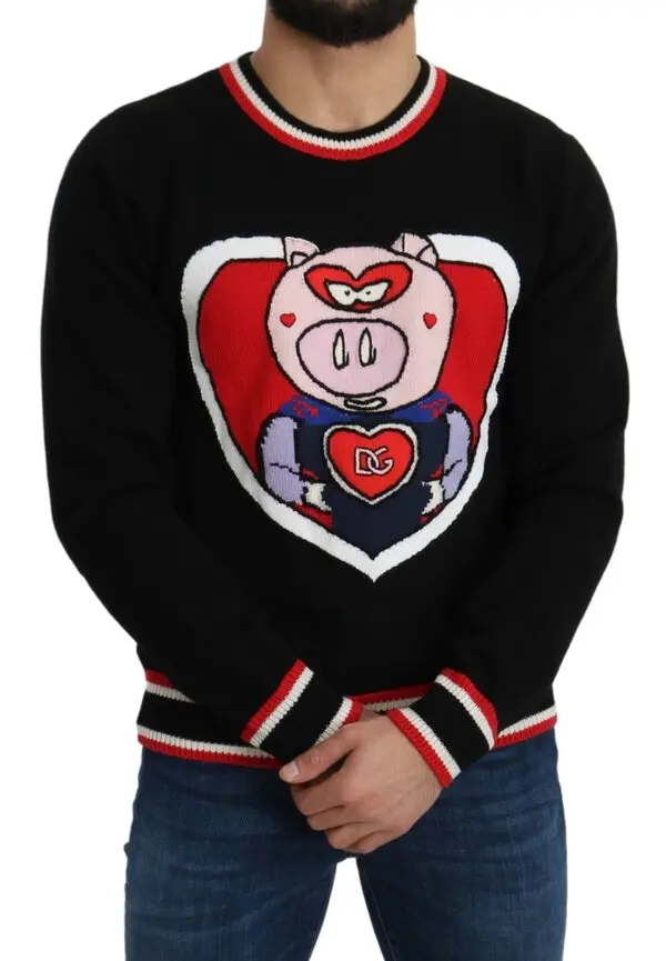 Dolce & Gabbana Cashmere Pig Of The Year Pullover Sweater