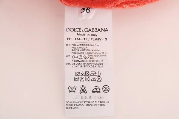 Dolce & Gabbana Floral Lace Crystal Button Blouse
