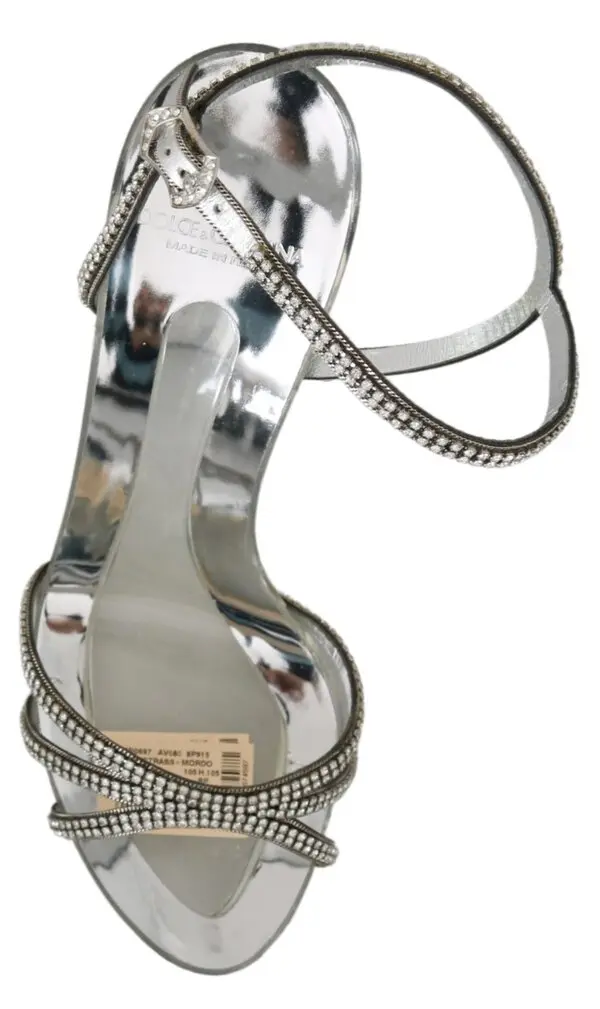 Dolce & Gabbana Crystal Ankle Strap Sandals