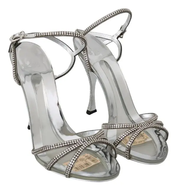 Dolce & Gabbana Crystal Ankle Strap Sandals