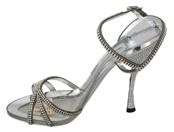 Dolce & Gabbana Crystal Ankle Strap Sandals