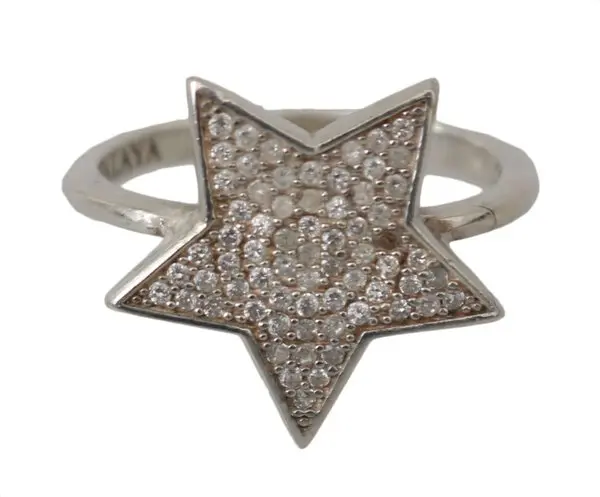 NIALAYA JEWELRY Cz Star 925 Ring - Silver